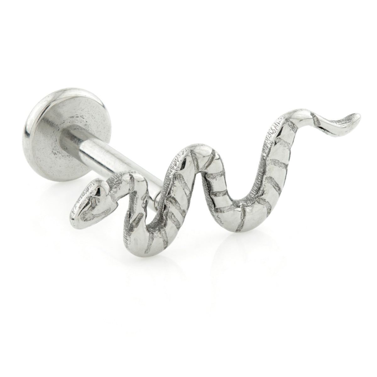 Titanium Snake Internal Threaded Labret – Plants The Jewellers